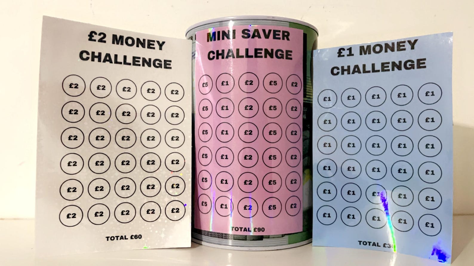 Mini Saver|tin Tracker Sticker Money Saving Challenge | Cash Stuffing ...