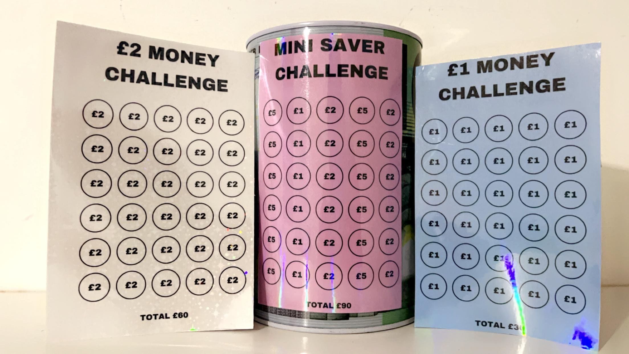 Mini Saver|tin Tracker Sticker Money Saving Challenge | Cash Stuffing ...