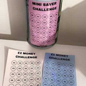 Mini Saver|tin Tracker Sticker Money Saving Challenge | Cash Stuffing ...