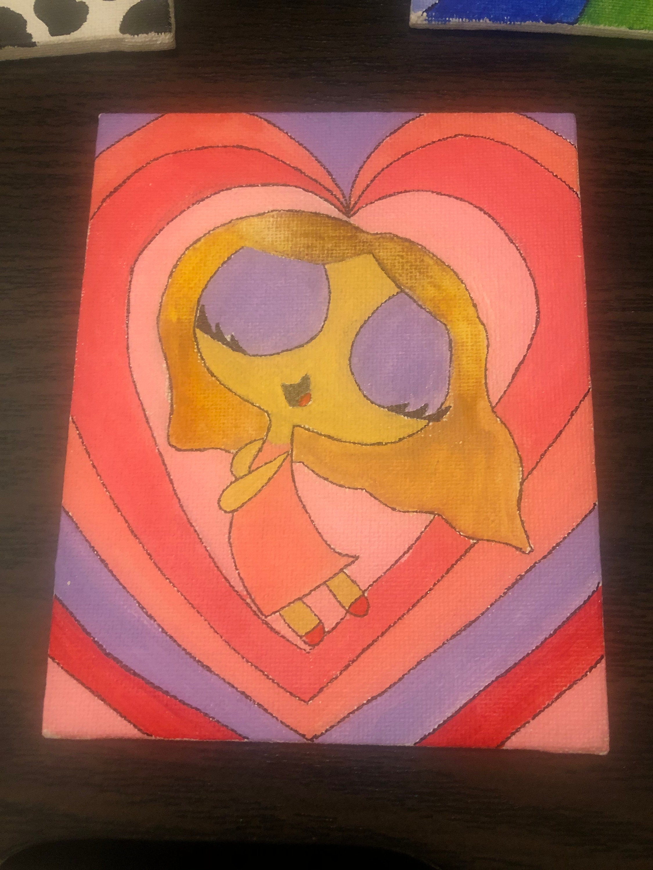 Custom Powerpuff Girl Panel Acrylic Painting - Etsy