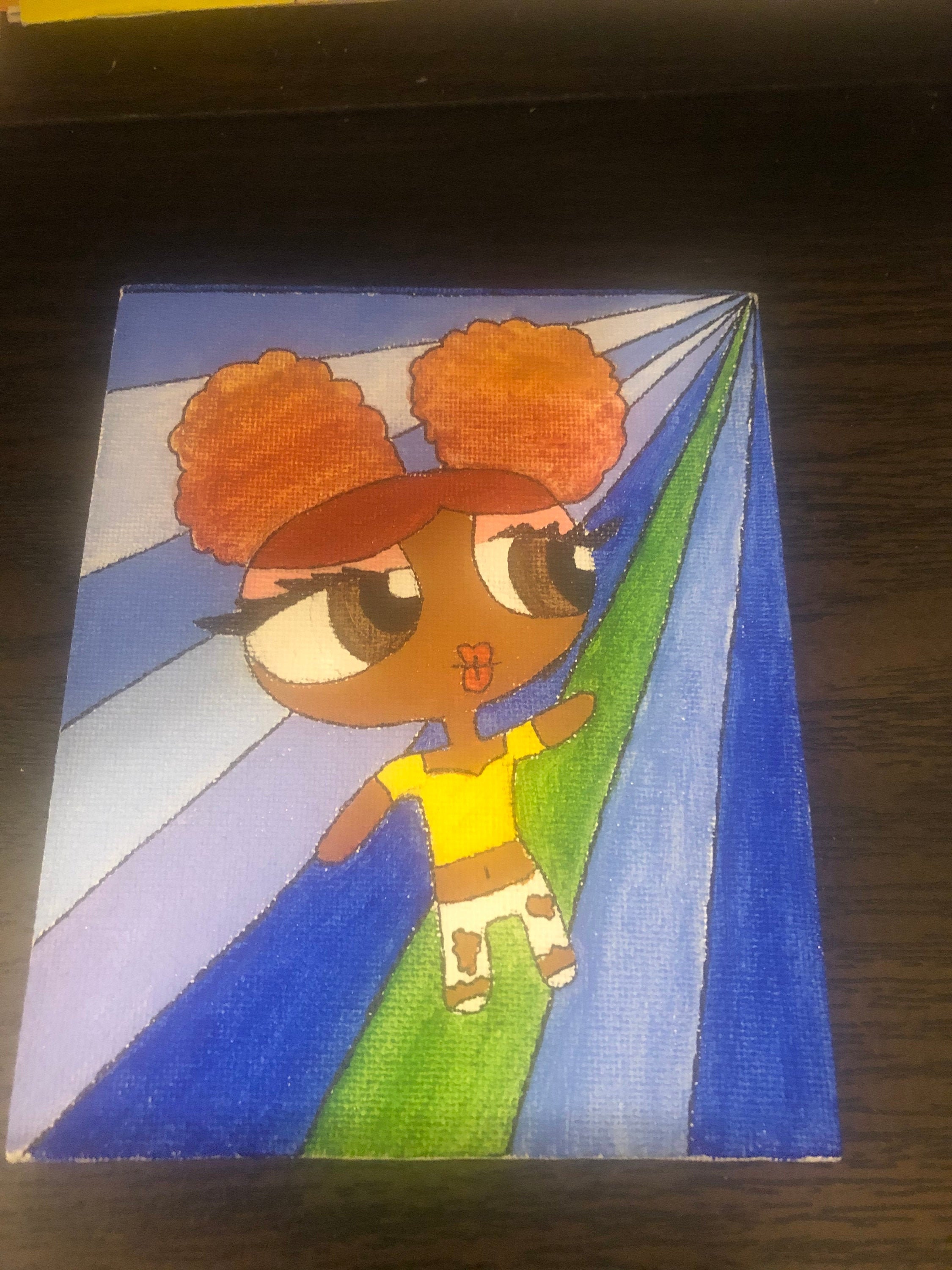 Custom Powerpuff Girl Panel Acrylic Painting - Etsy