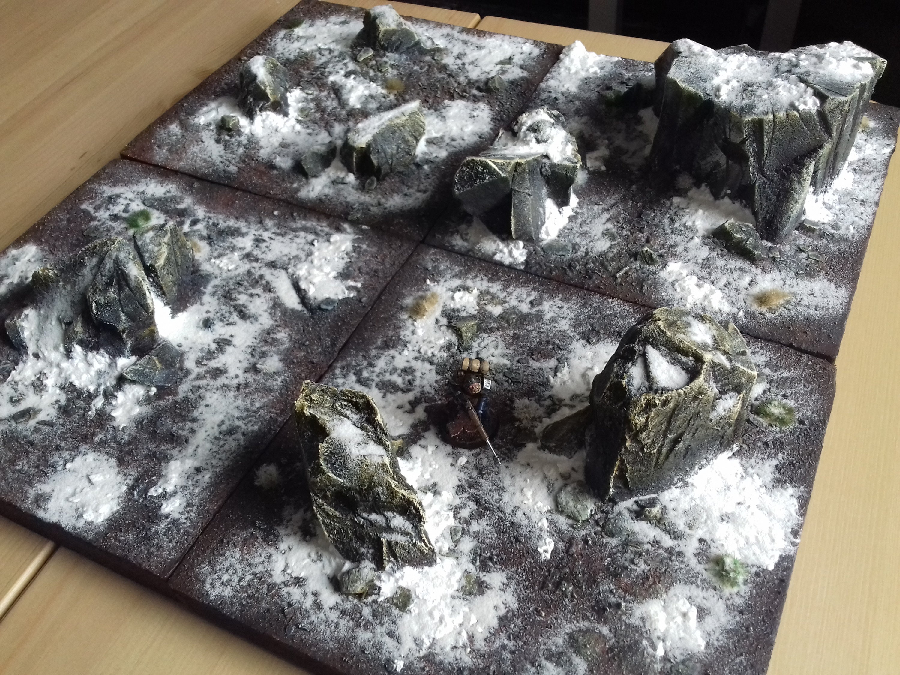 Modular Wargaming Terrain Board 9 Tile Pieces Tree Set for Table Top ...
