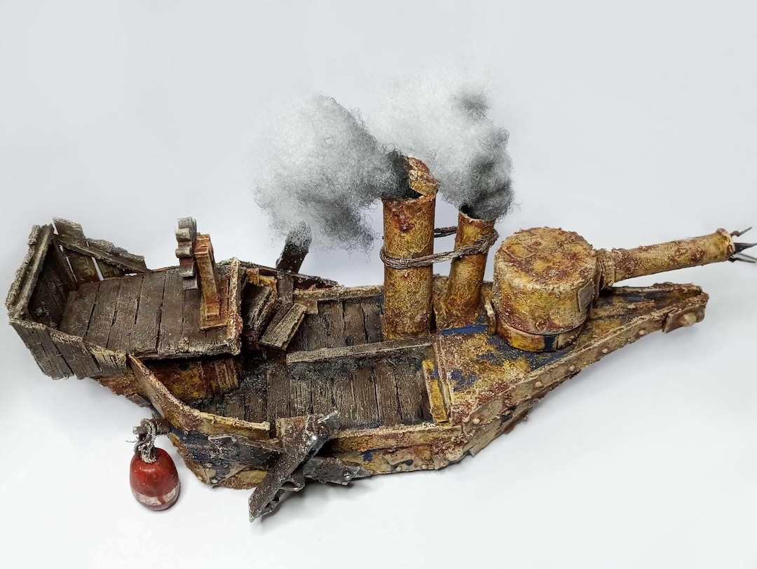 SCABZ Steamer Boat "the Wheezing Dodo" Recycled Sardine Can Scratch ...
