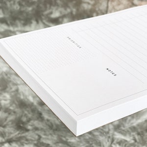 100 Page Daily Planner Notepad, to Do List, Planner, Organization 5.5x8 ...