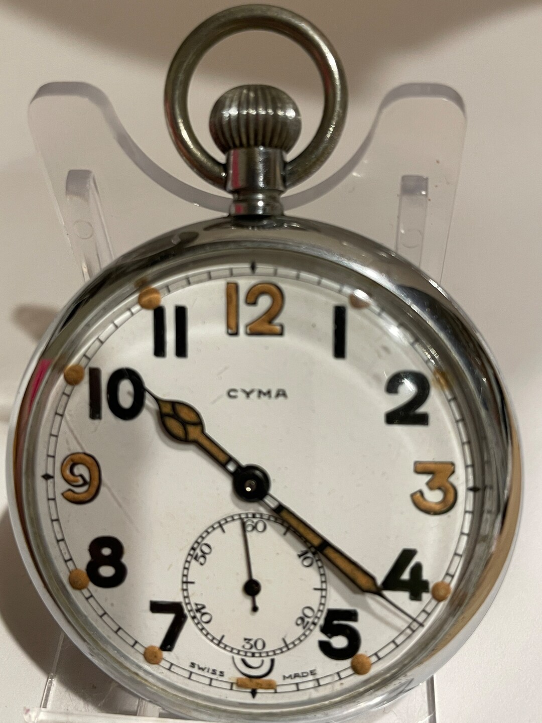 Cyma Pocket Watch From WWII 50mm in Diameter - Etsy