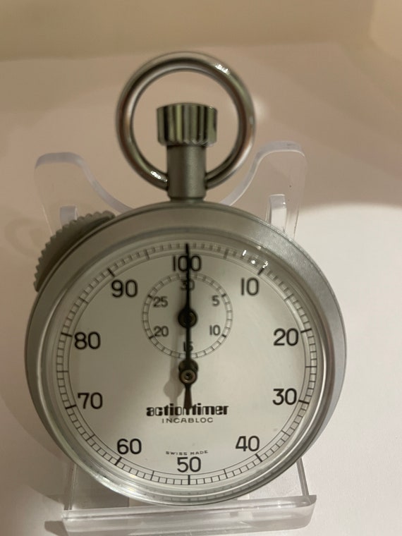 Excelsior Park stop watch from early 1970's 50mm in d… - Gem