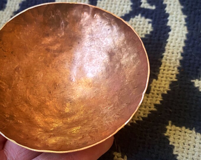 Handcrafted 8 Hammered Copper Bowl - Etsy