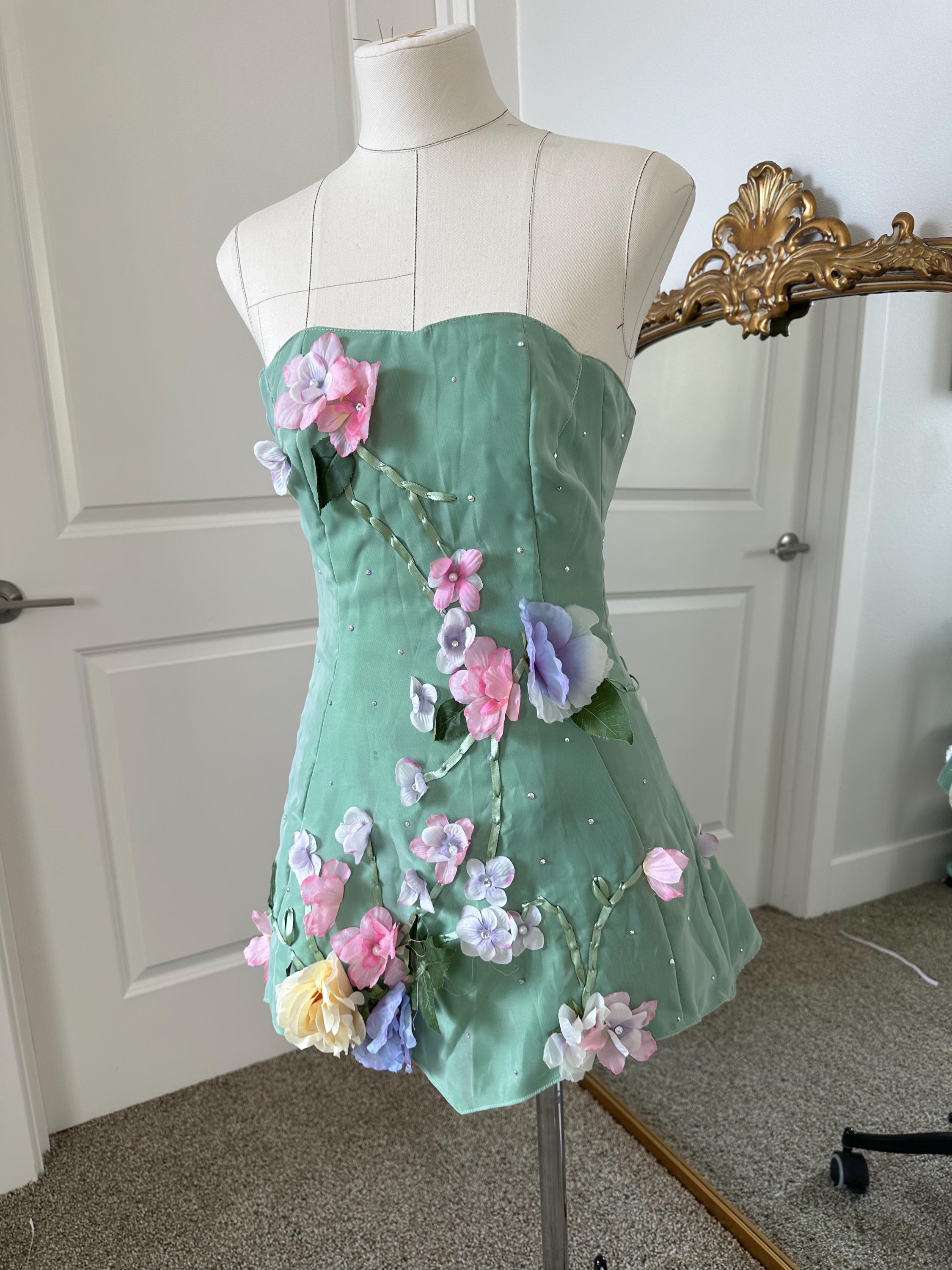 Tinkerbell Floral Cosplay Costume Dress Size XS - Etsy