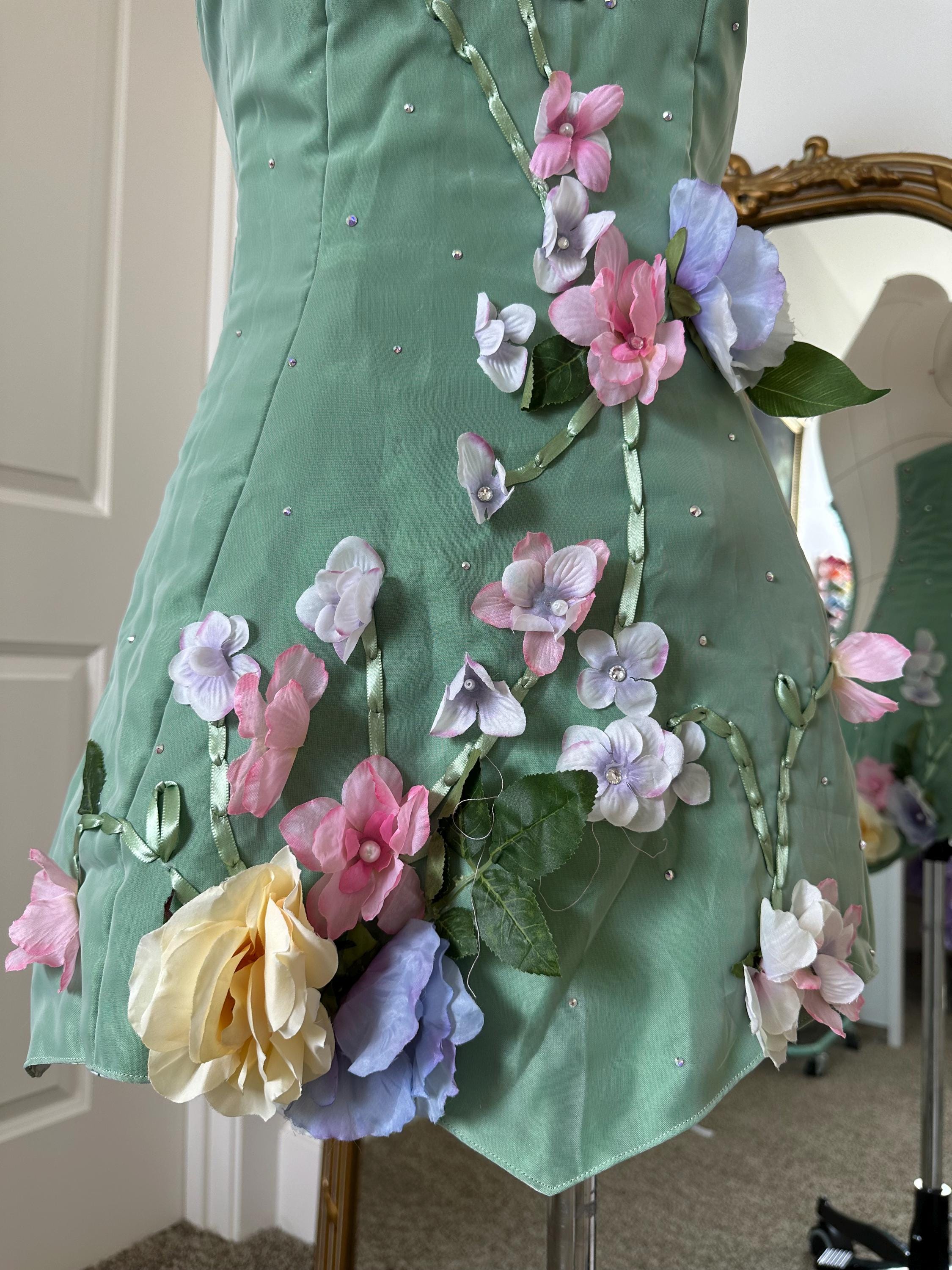 Tinkerbell Floral Cosplay Costume Dress Size XS - Etsy