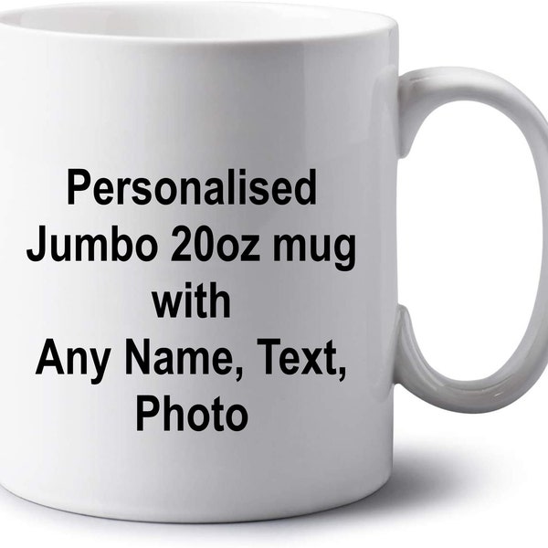 Personalised Extra Large Mug - Etsy UK