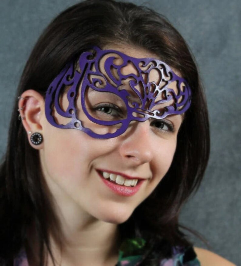 Vixen Leather Mask choose Color - Etsy