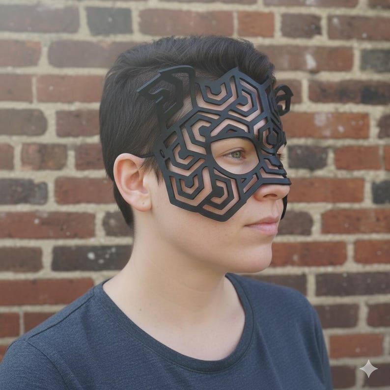 This Listing Has Moved! See Link Below!! Hex Leather Mask (choose Color ...
