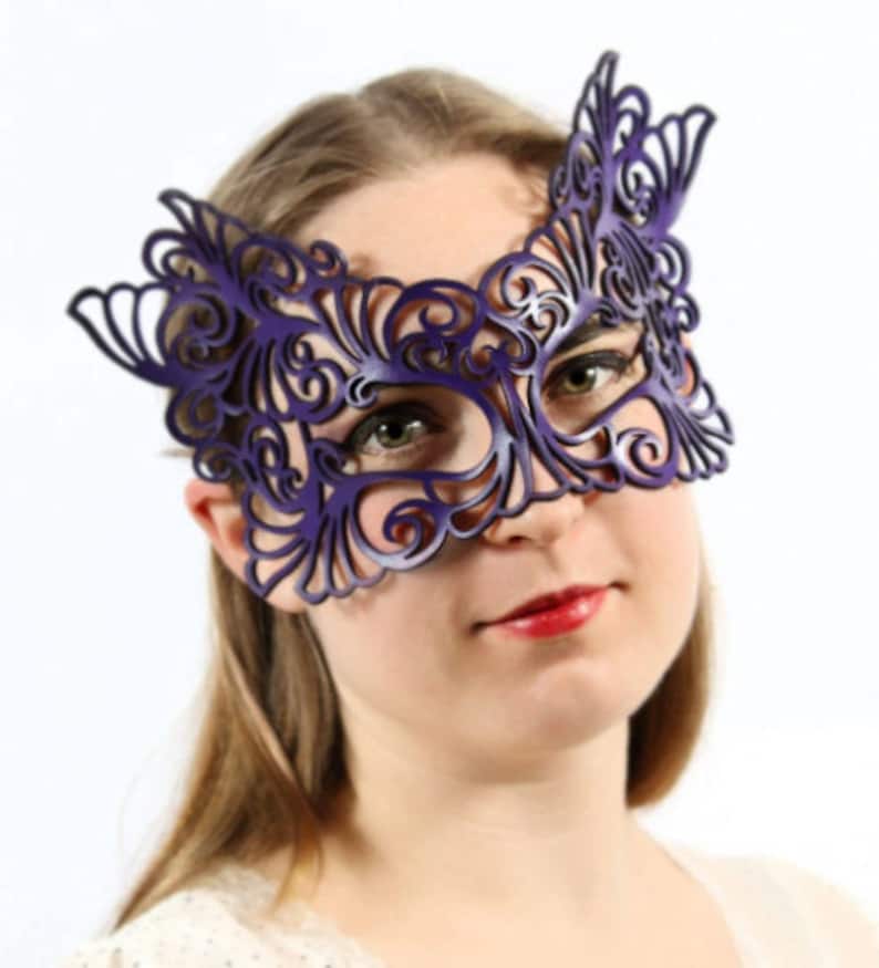 Rococo Leather Mask choose Color - Etsy