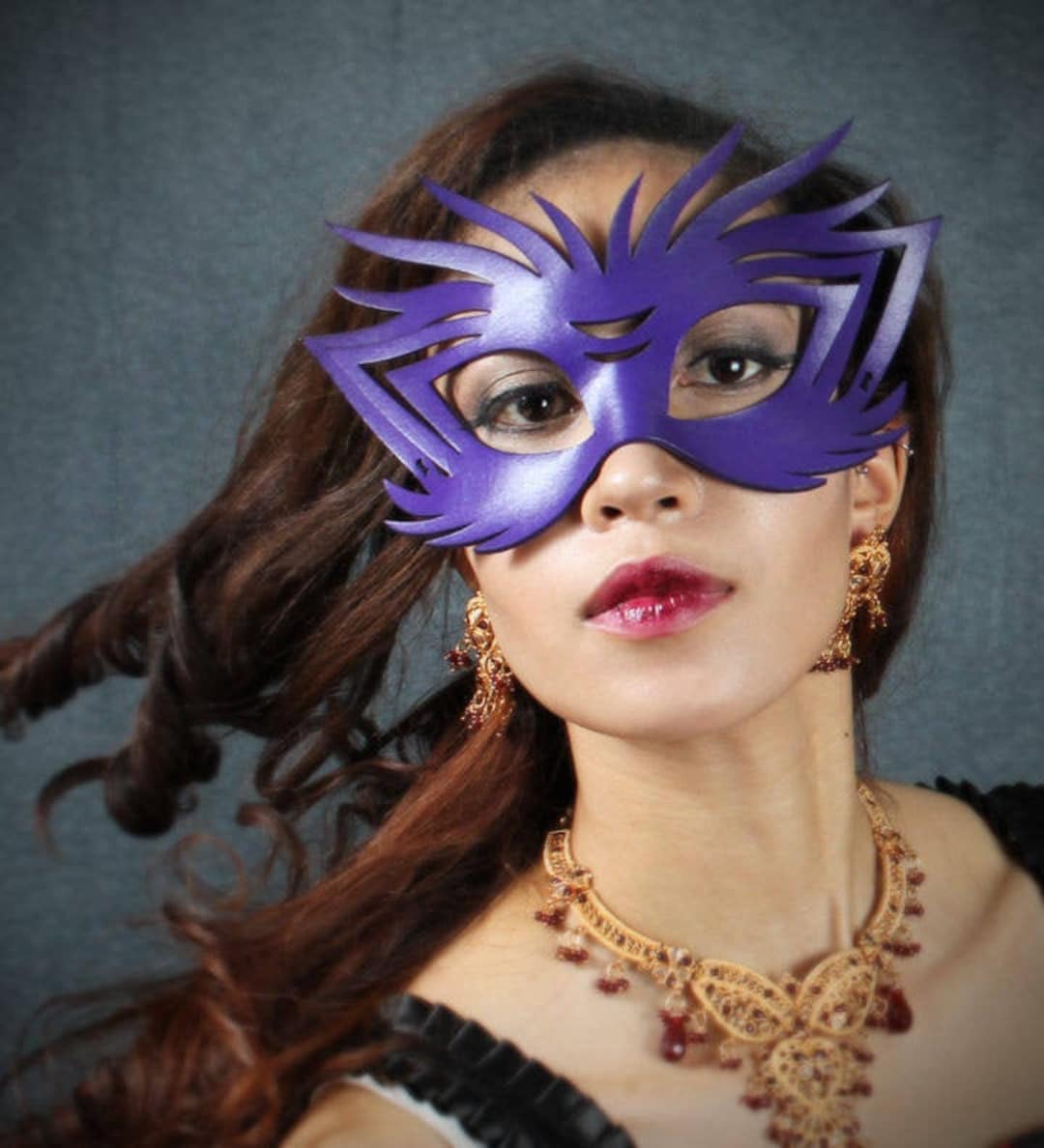 Wildcat Leather Mask (choose a Color) - Etsy