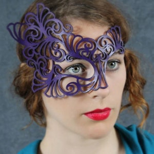 Roxy Leather Mask (choose Color) - Etsy