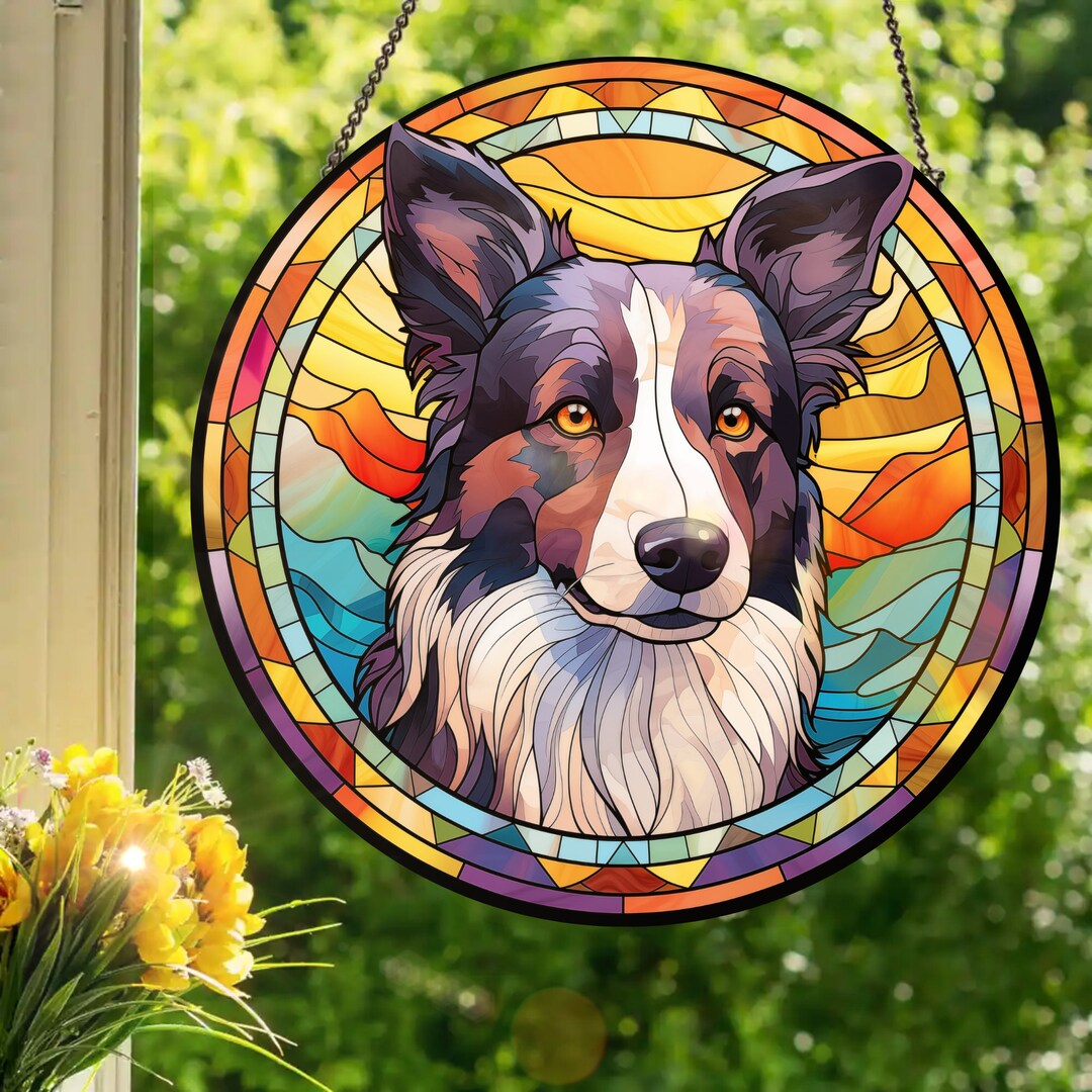 Boston Terrier Lamp Novelty Creative Baby Projector Stained Glass ...