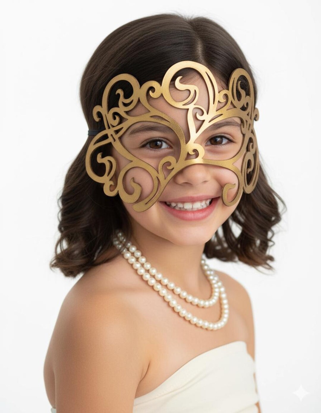 This Listing Has Moved! See Link Below!! Child Size Swirly Leather Mask ...