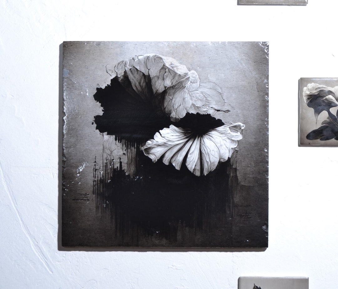 Ceramic Tile Art Print: Tree With City in Distance Fluit - Etsy