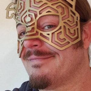 Hex Leather Mask (choose Color) - Etsy