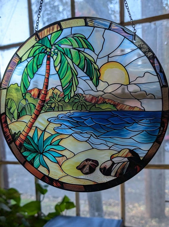 Beach Stained Glass Windows