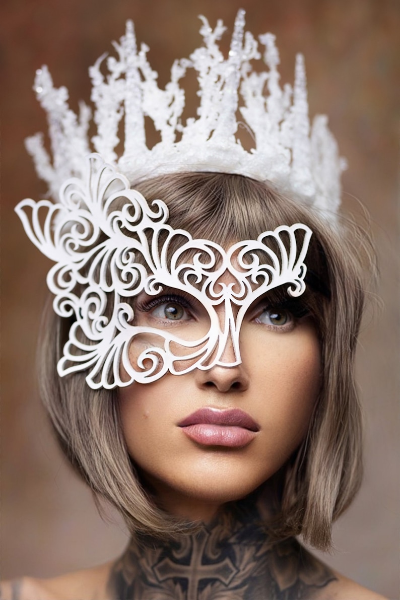 Roxy Leather Mask (choose Color) - Etsy