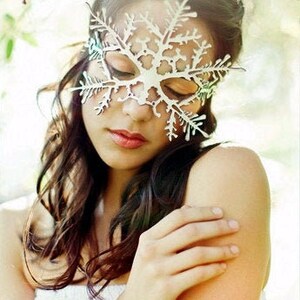 Snowflake Leather Mask (choose Color) - Etsy