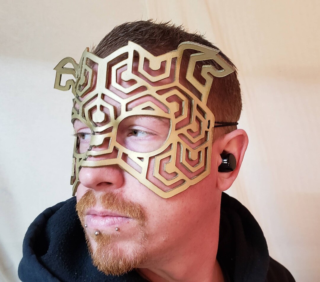 Hex Leather Mask choose Color - Etsy