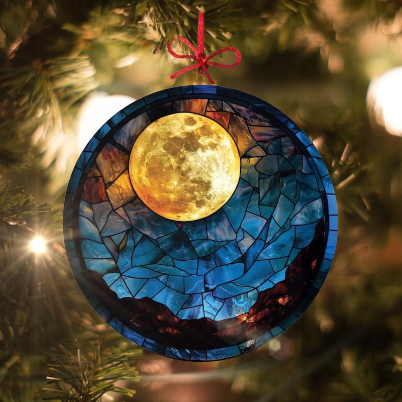 Stained Glass Moon - Etsy