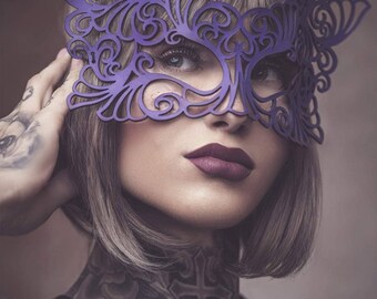 Roxy Leather Mask choose Color - Etsy