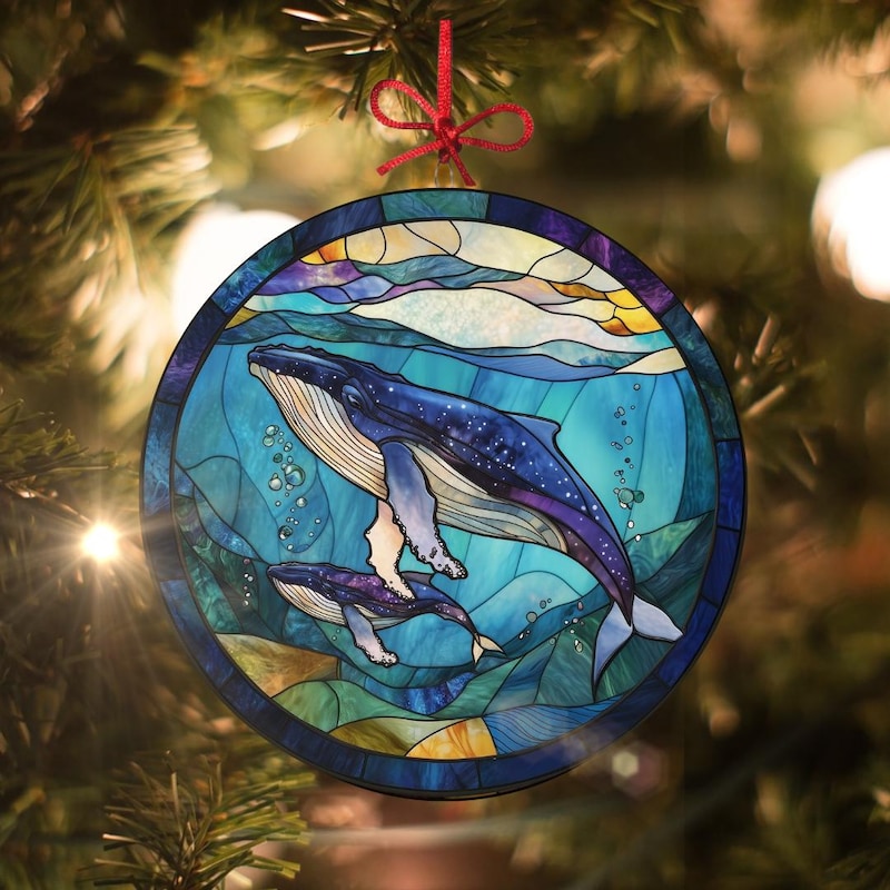 Humpback Glass Ornament - Etsy