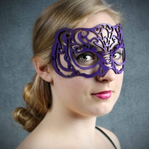 Victoriana Leather Mask for Eyeglasses - Etsy