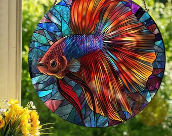 Stained Glass Betta Fish - Etsy