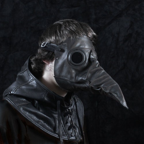 Schnabel Plague Doctor Mask in Leather choose Color - Etsy