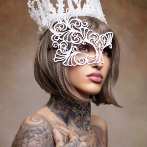 Roxy Leather Mask (choose Color) - Etsy