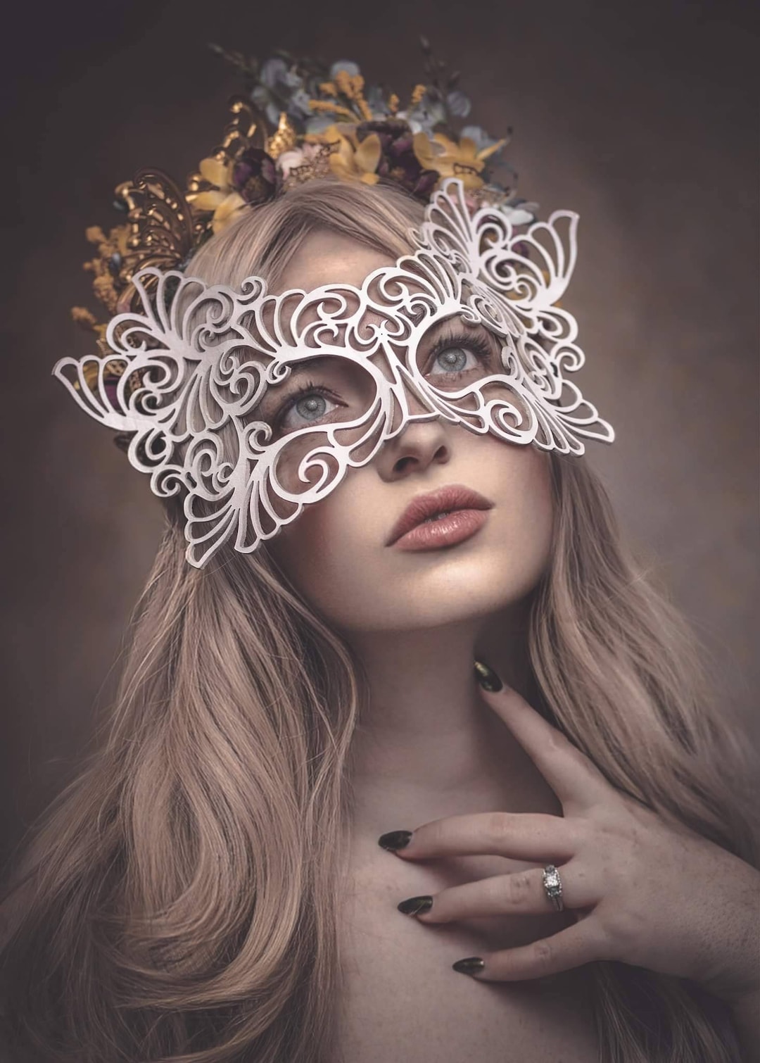 Rococo Leather Mask (choose Color) - Etsy