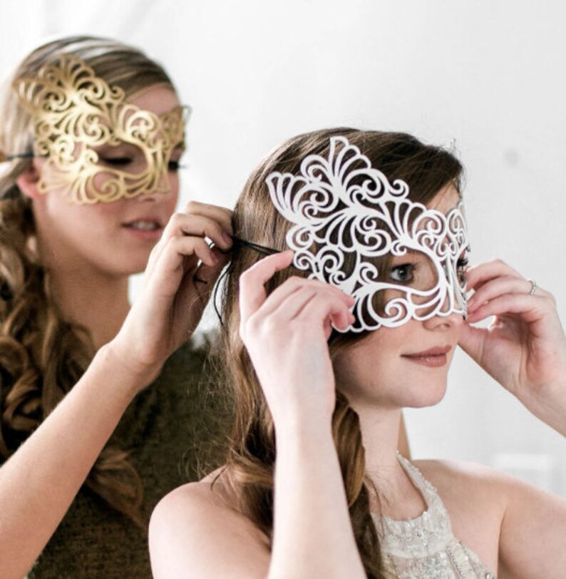 Rococo Leather Mask choose Color - Etsy