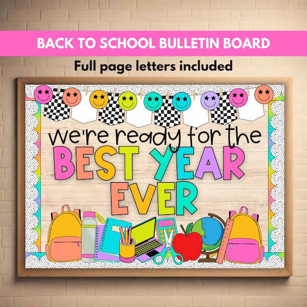 Back to School Bulletin Board - Etsy