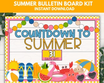 Summer/end of Year Bulletin Board Kit - Etsy