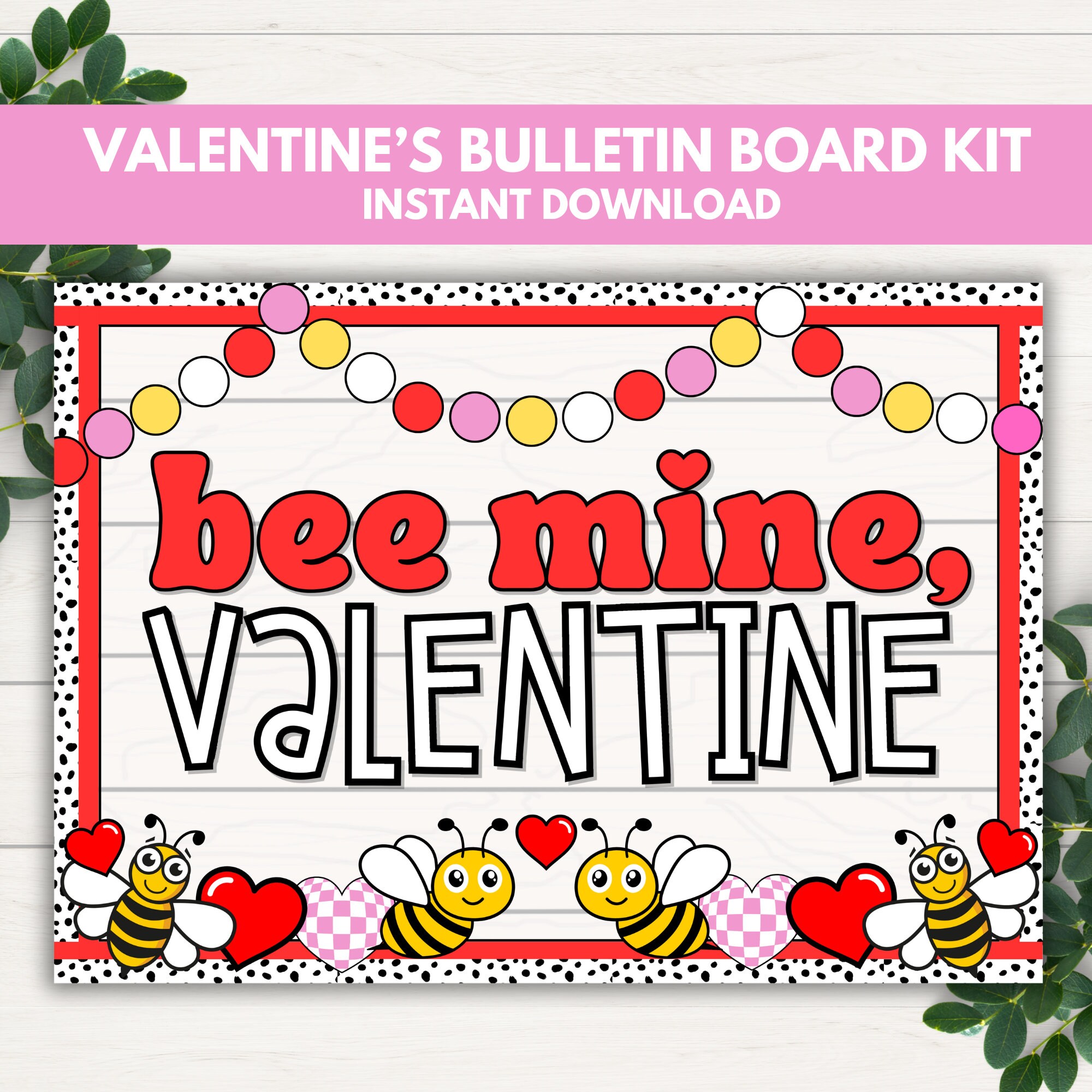 Valentines Bulletin Board Kit, February Bulletin Board Kit, Bulletin ...