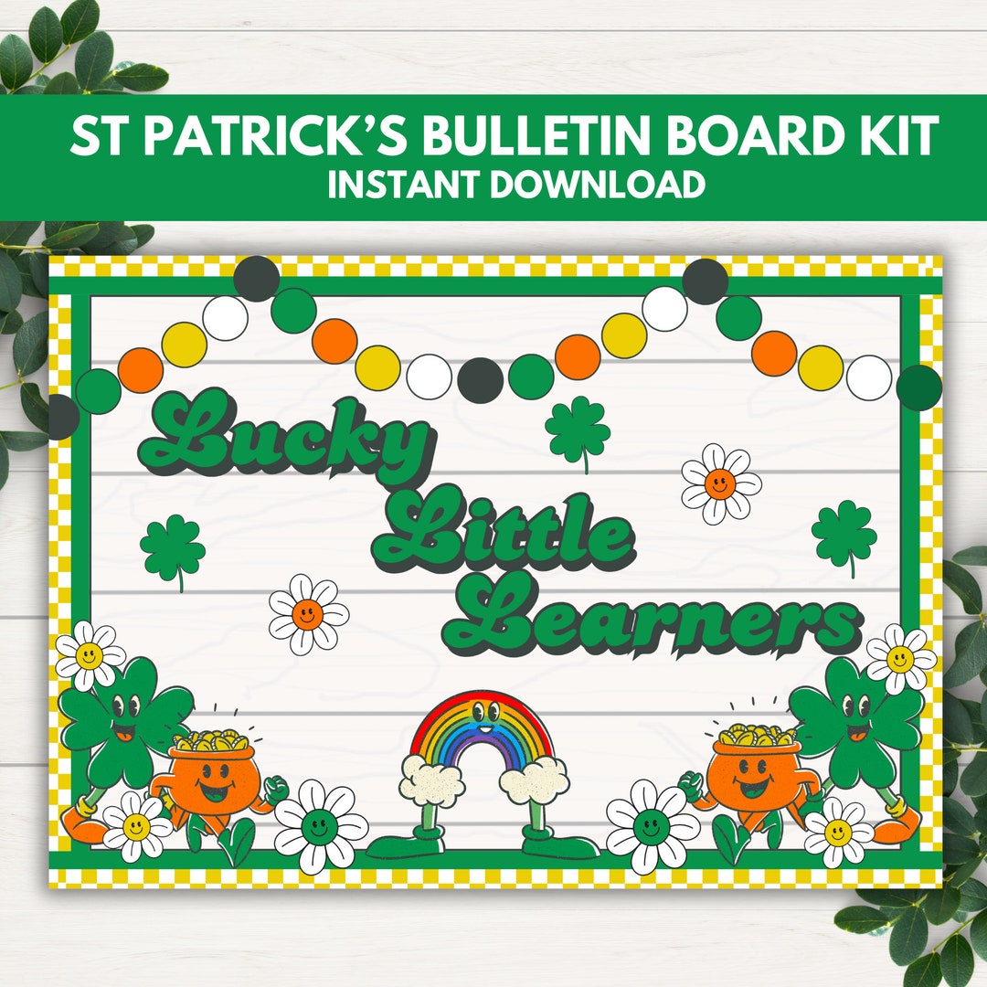 St Patricks Day Bulletin Board Kit, St Patrick Bulletin Boards ...