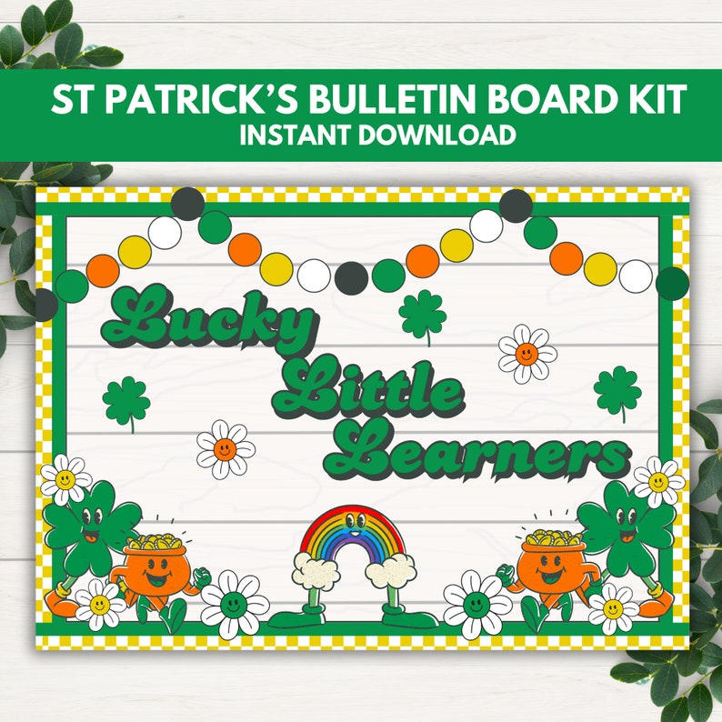 St Patricks Day Bulletin Board Kit, St Patrick Bulletin Boards ...