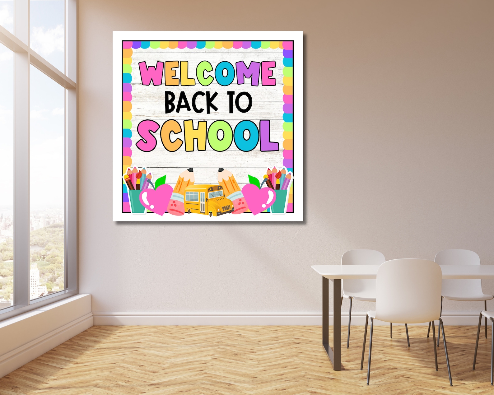Rainbow Bright Back to School Board, Bulletin Board Set, Bulletin Board ...