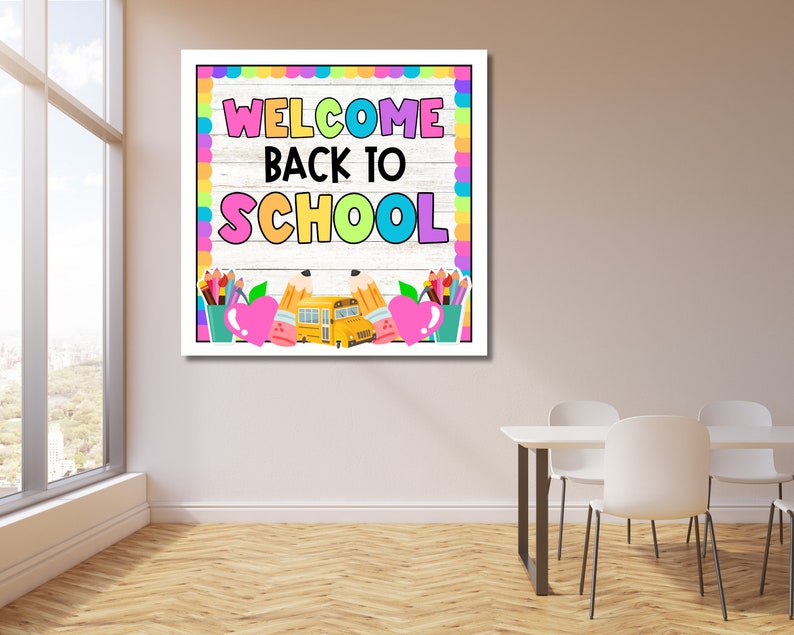 Rainbow Bright Back to School Board Bulletin Board Set - Etsy