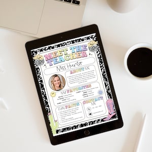 Editable Meet the Teacher Template, Back to School Flyer, All About My ...