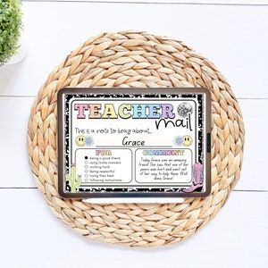 A Note From Your Teacher, Happy Mail From Teacher, Teacher Note ...