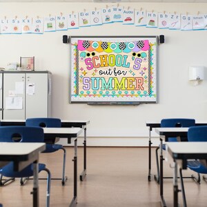 Summer Bulletin Board Kit End of Year Classroom Decor Groovy Teacher ...