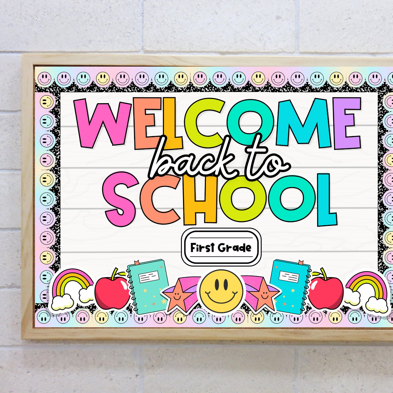 Back to School Bulletin Board, Bulletin Board Kit, First Day of School ...