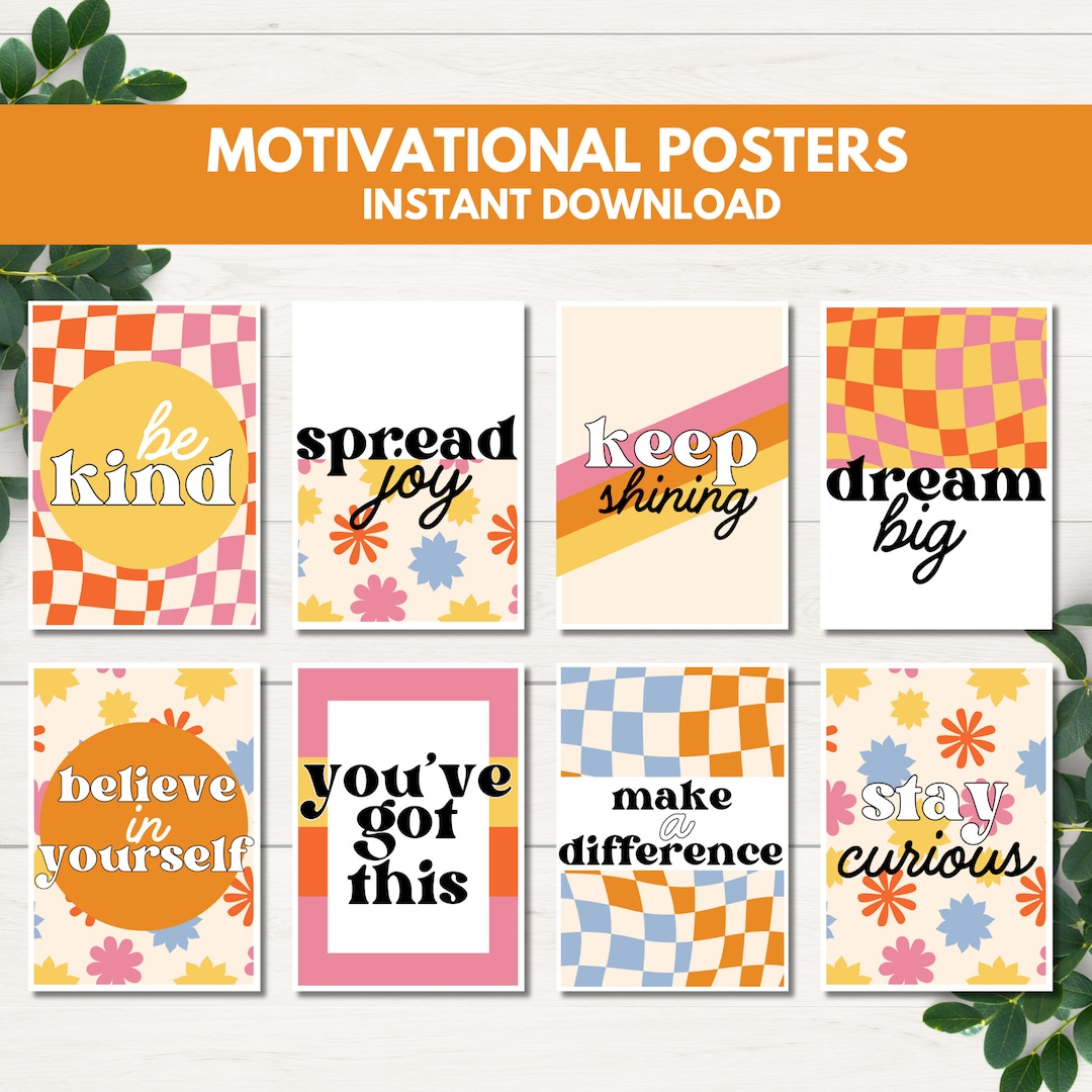 Classroom Posters, Classroom Decor, Retro Decor, Growth Mindset Poster ...