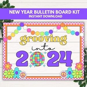 New Year Bulletin Board Printable, New Years Bulletin Boards, Bulletin ...
