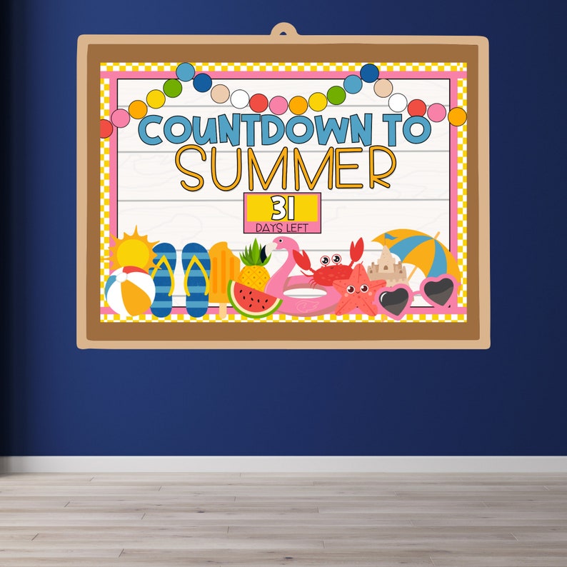 Summer Bulletin Board Kit, Classroom Decor, End of School Year Bulletin ...
